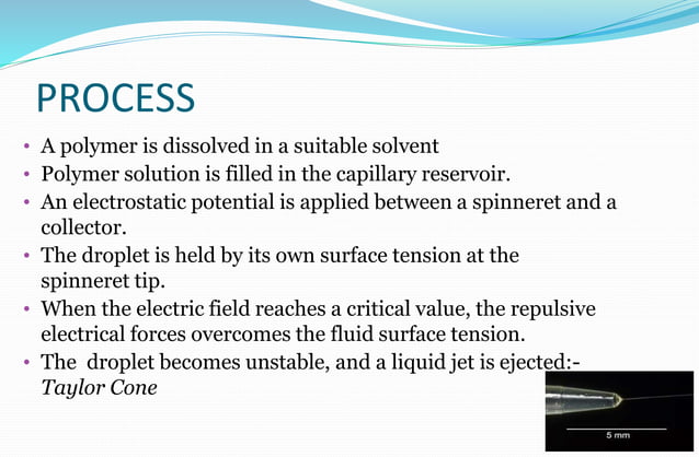 Electrospinning of nanofibers | PPTX | Physics | Science