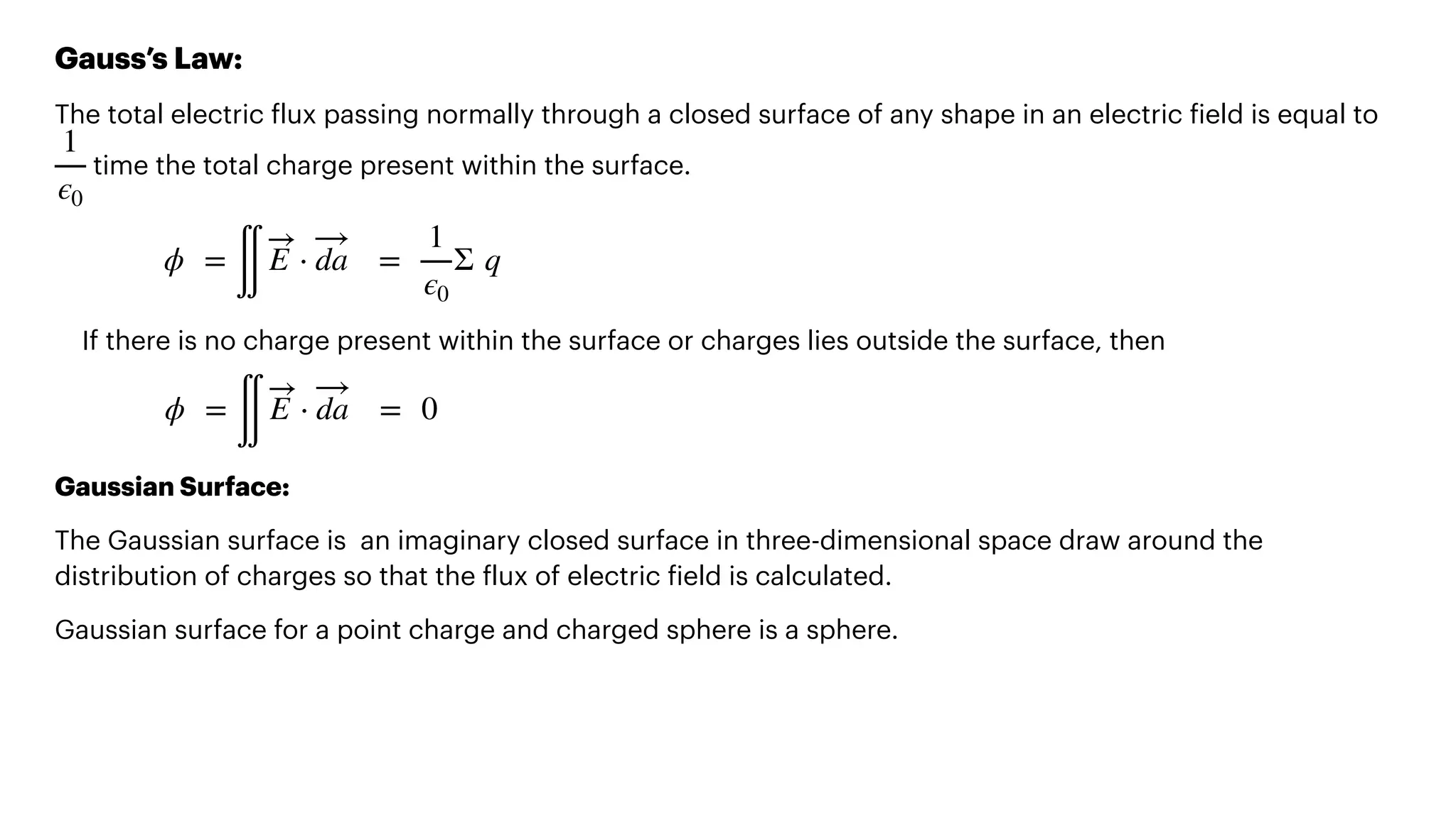 Gauss's Law & its Applications | PDF