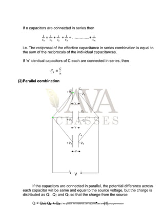 ELECTROSTAT ELECTROSTATIC POTENTIAL AND CAPACITANCE Class 12 Study ...