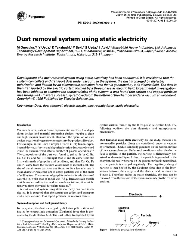 Electrostatic dust removal | PDF | Indoor Environmental Quality | Home ...