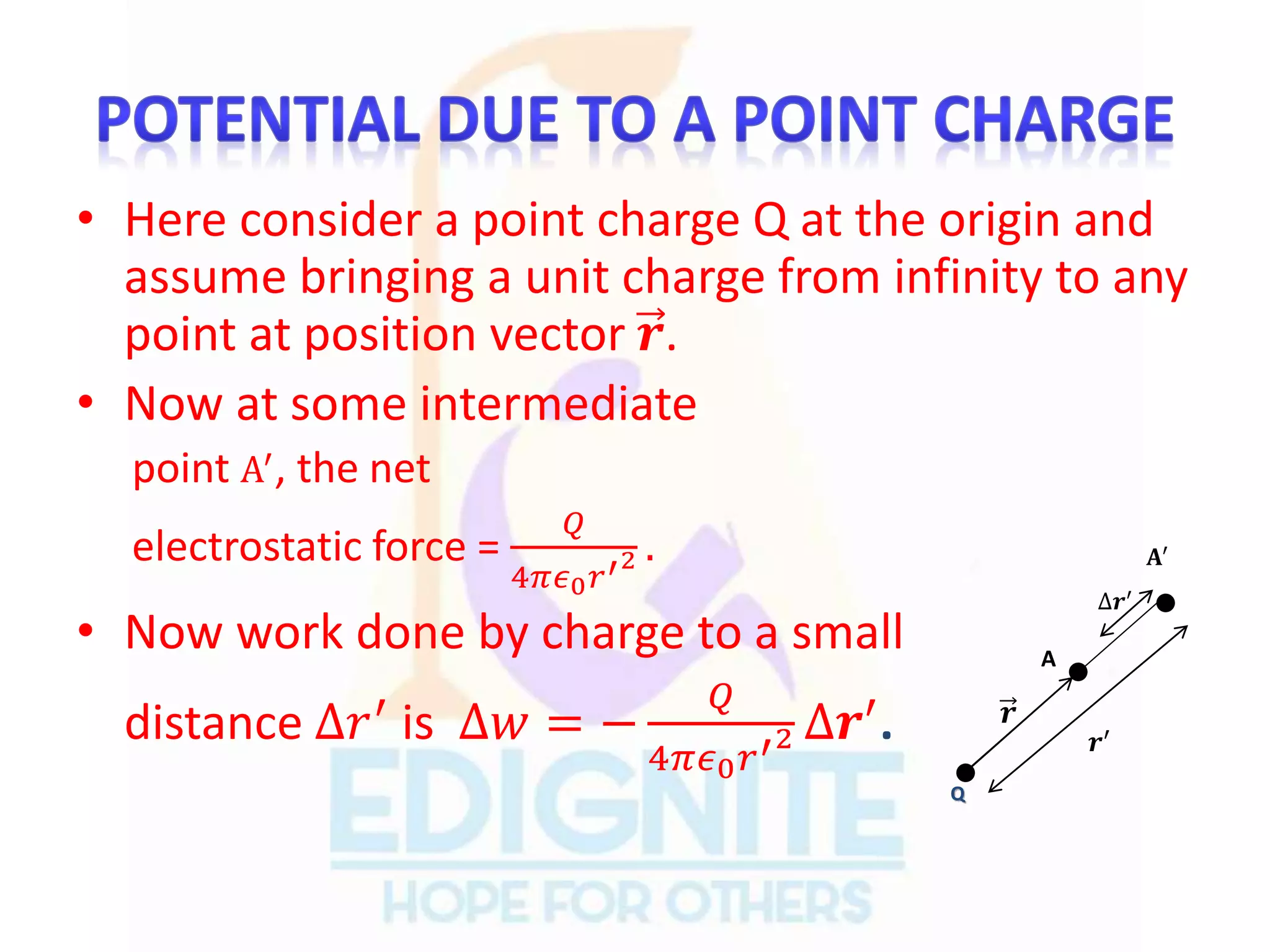 Electrostatic potential and capacitance | PPTX