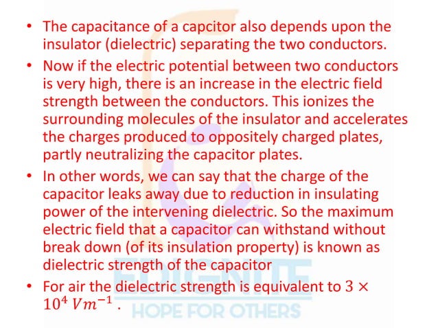 Electrostatic potential and capacitance | PPTX
