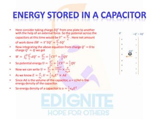 Electrostatic potential and capacitance | PPTX