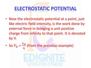 Electrostatic potential and capacitance | PPTX