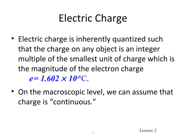 Electrostatics | PPT | Physics | Science