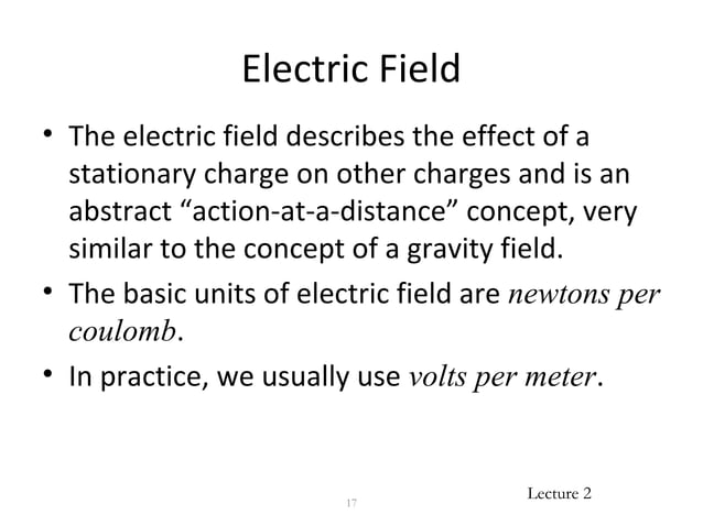 Electrostatics | PPT | Physics | Science