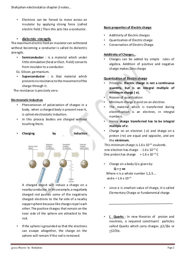 Electrostatics 2-Shahjahan notes