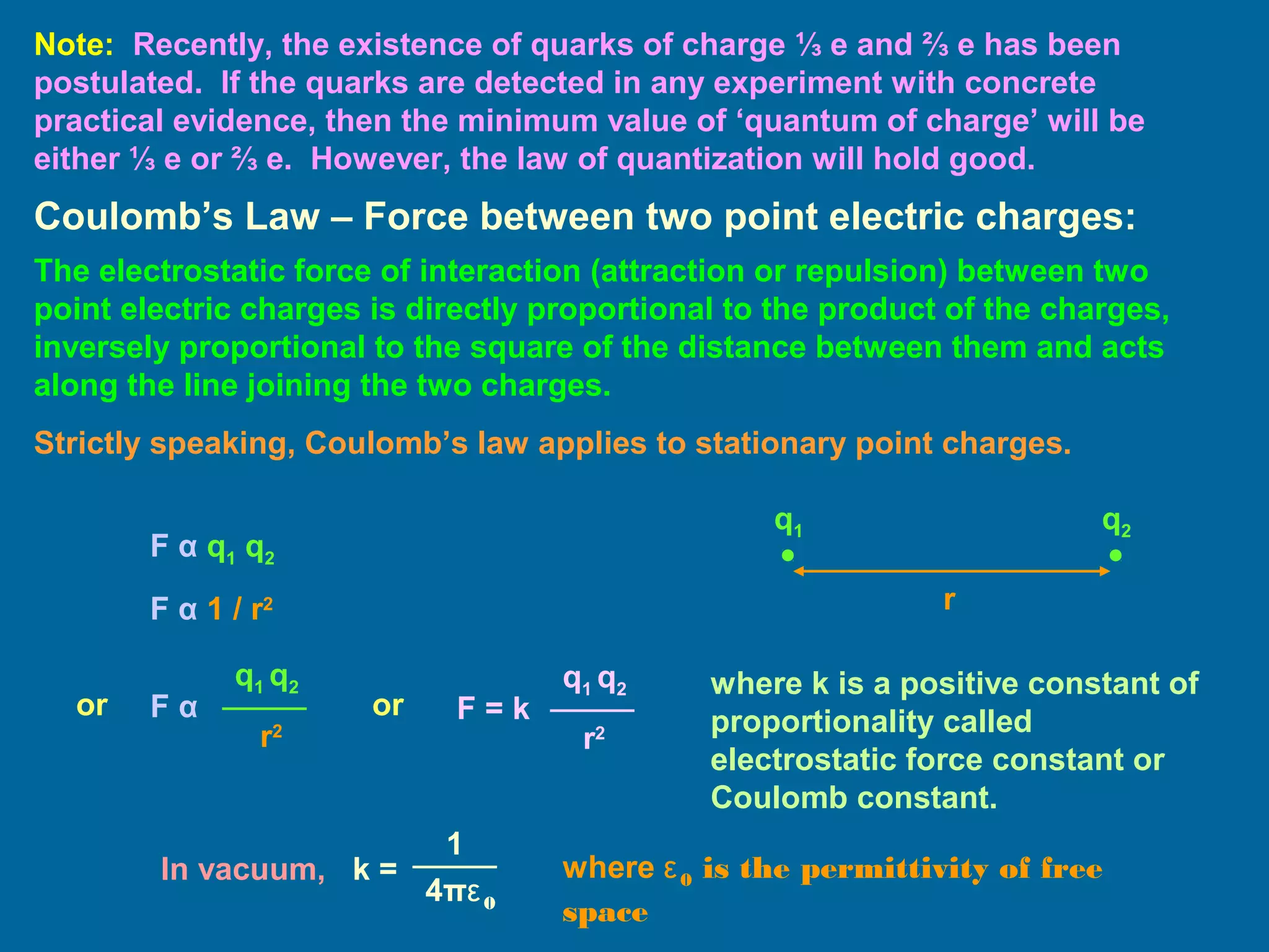 Electrostatics Class 12- Part 1 | PPT