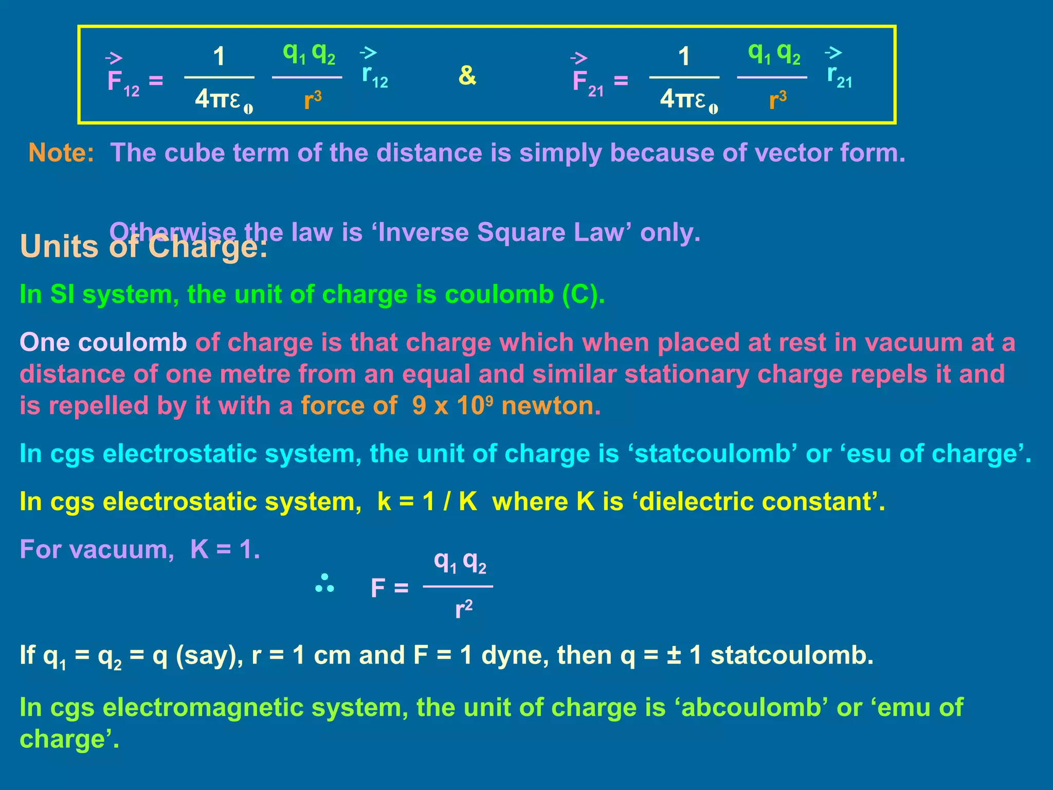 Electrostatics Class 12- Part 1 | PPT