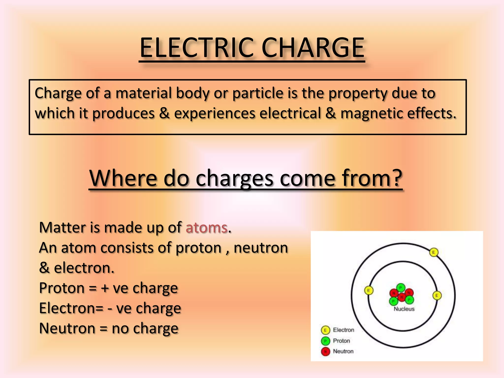 Electrostatics -1 | PPTX