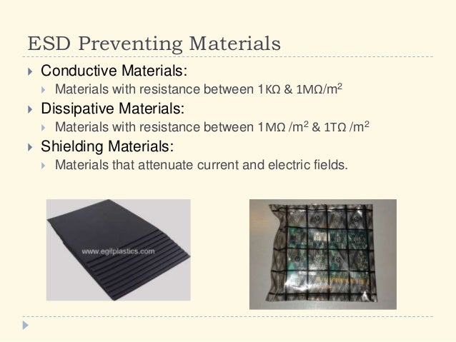 5.12 Electrostatic sensitive devices