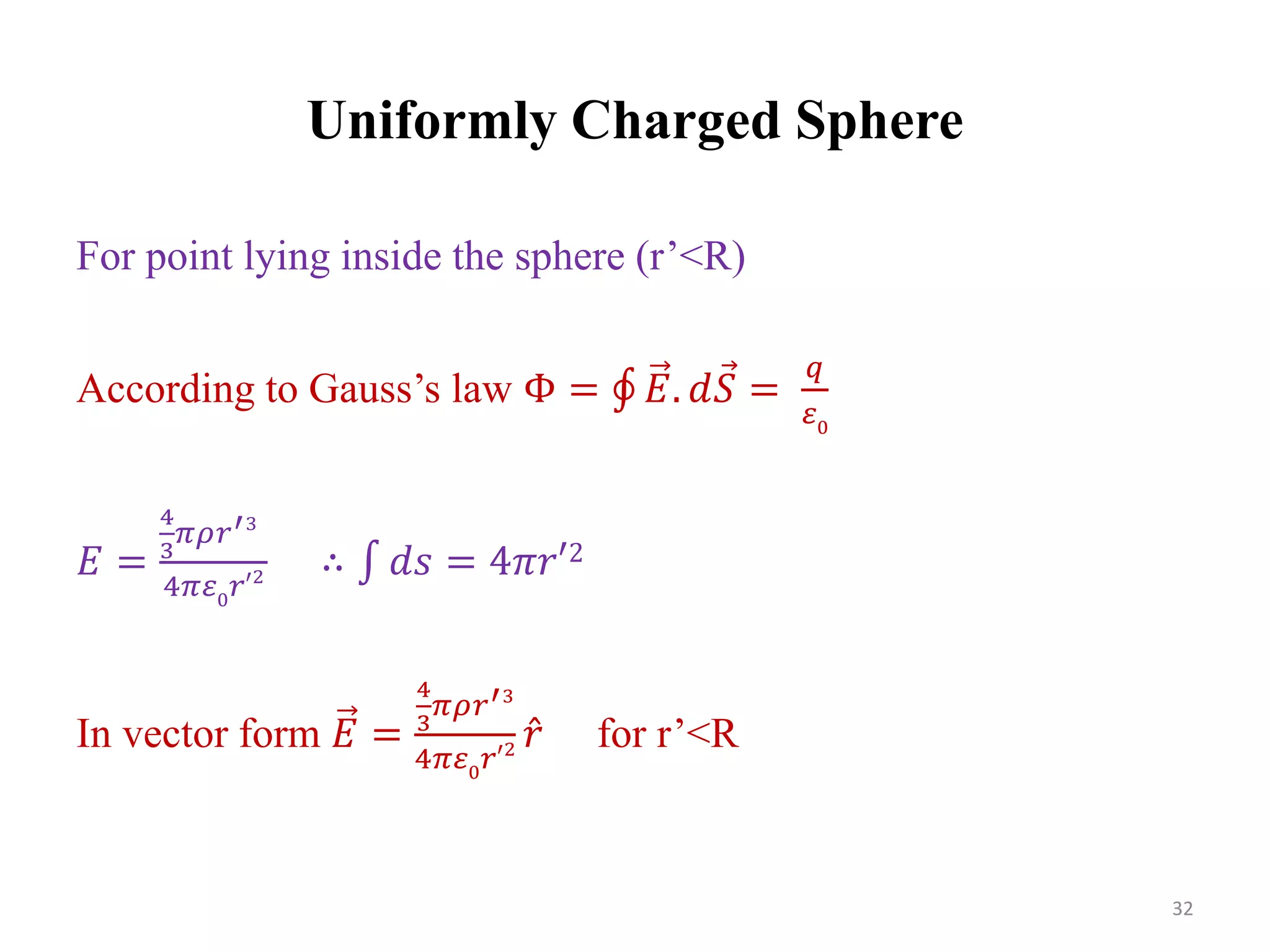 Electrostatics in vacuum | PPTX