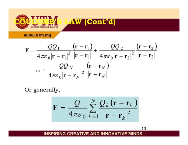 Part 1:Electrostatics | PPT