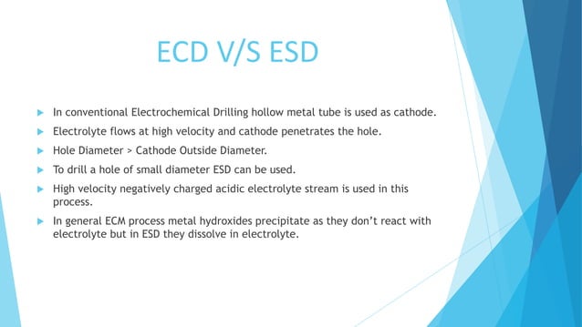 Electro stream drilling(ESD) | PPTX
