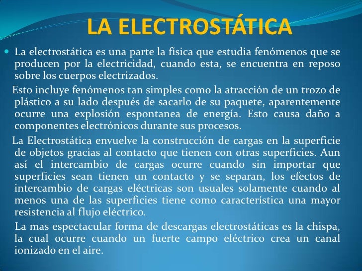 Electrostatica