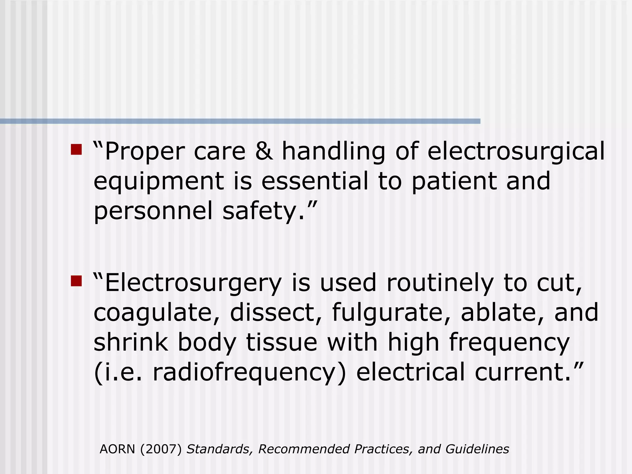 Electrosurgery | PPT