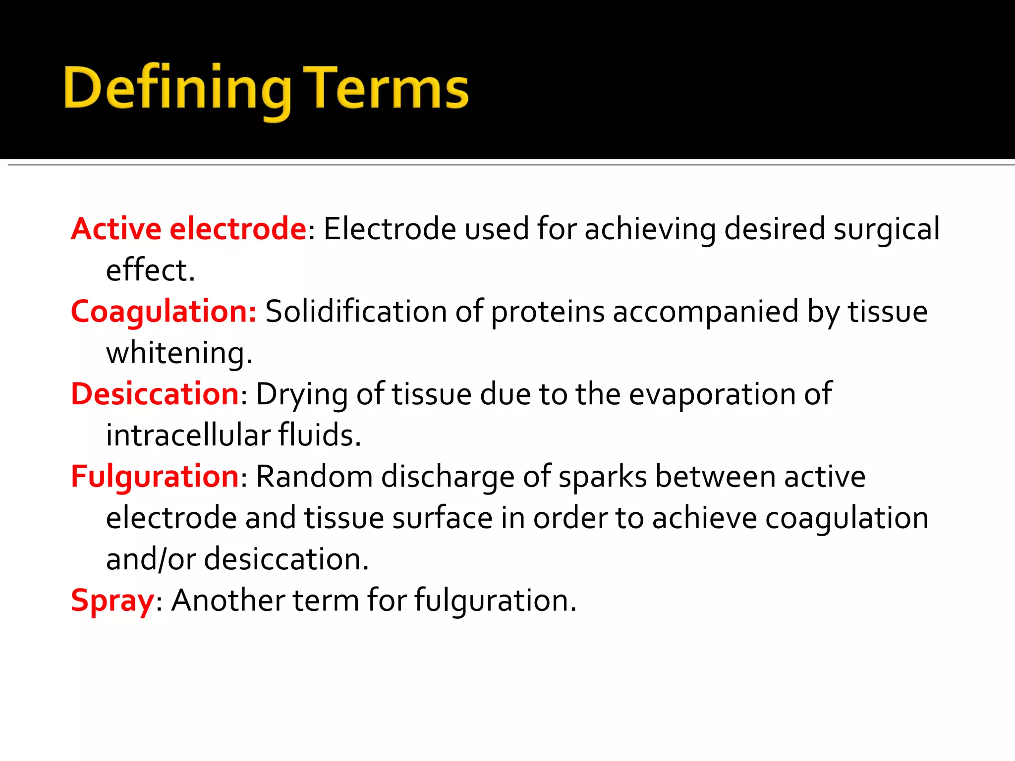 Electro surgery in dental practice | PPT