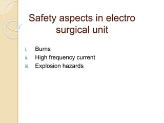 Electrosurgical unit | PPTX