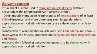 electrotherapeutic modalities | PPTX