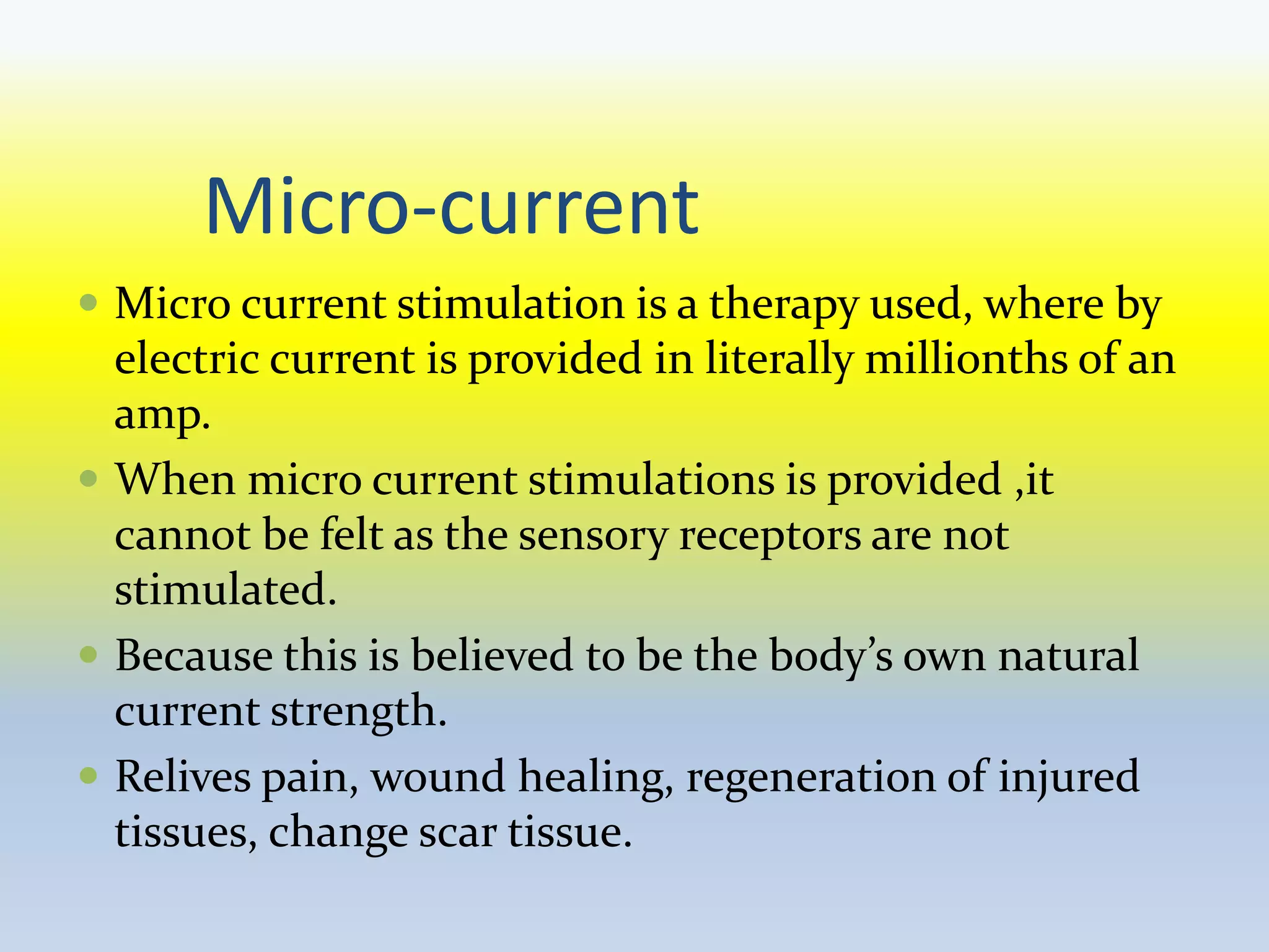 Electrotherapy Ppt Generic Ppt