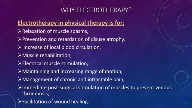 Electrotherapy | PPTX | First Aid | Injuries
