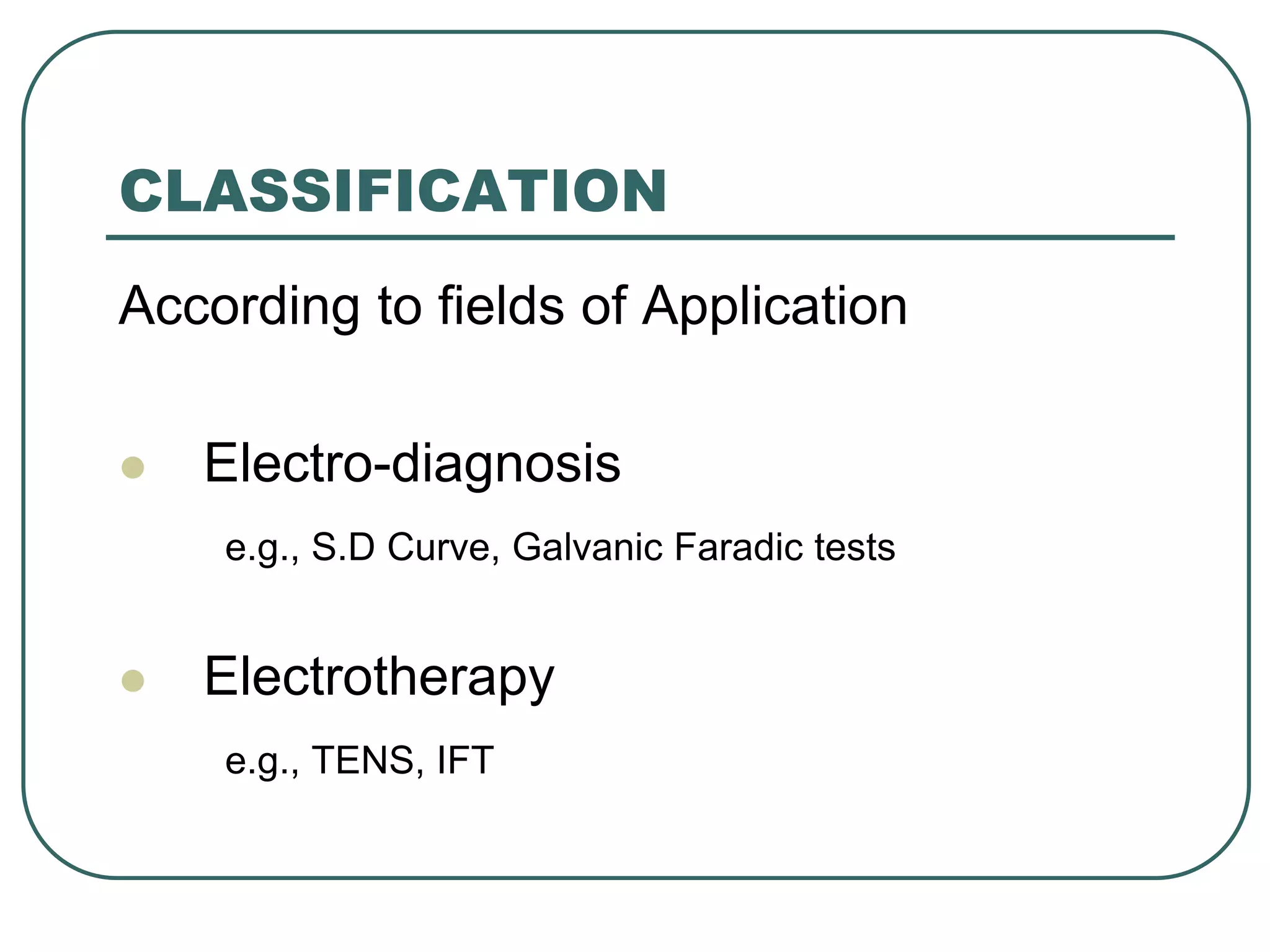 Basics of Electrotherapy | PPT