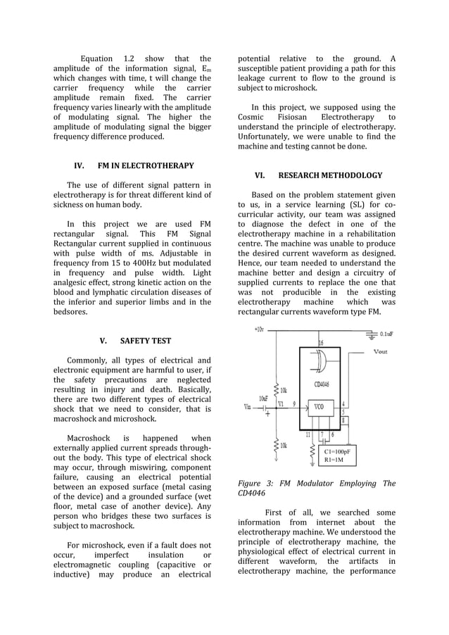 Electrotherapy supplied rectangular current waveform generation type fm | PDF | Dance and ...