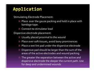 Electrotherapy in wound healing | PPT