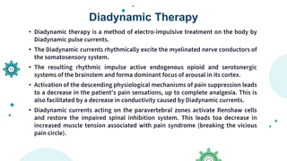 Electrotherapy Medical Rehabilitation Presentaion | PPTX