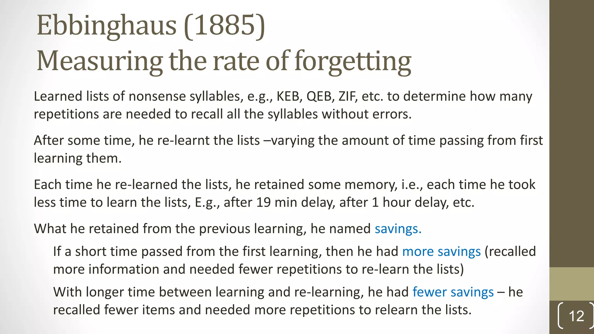 E lecture Cognitive Psychology: Then and Now | PPTX