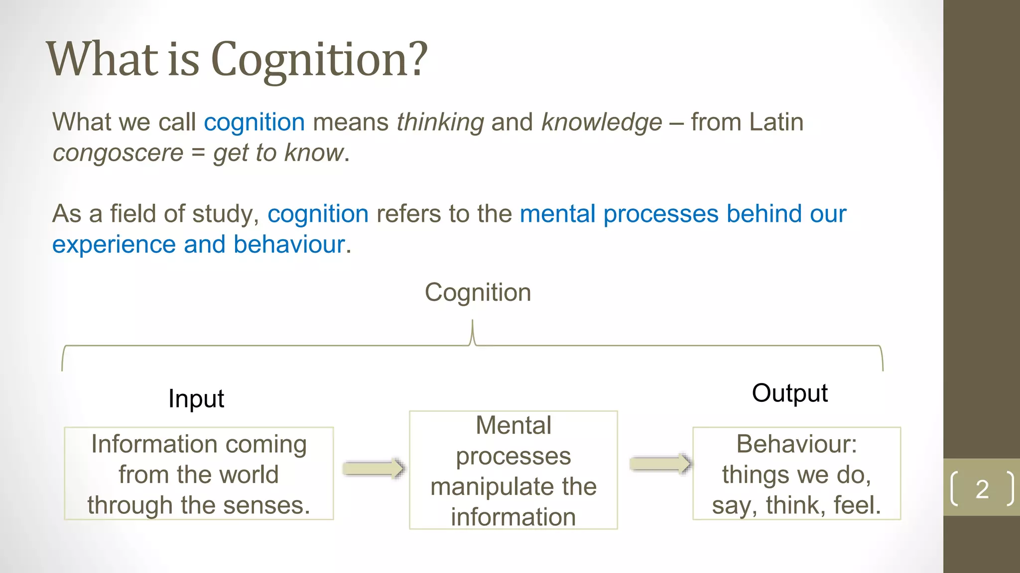 E lecture Cognitive Psychology: Then and Now | PPTX
