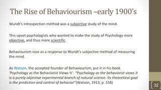 E lecture Cognitive Psychology: Then and Now | PPTX