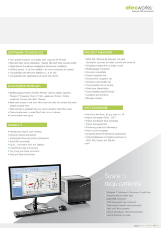 Elecworks - electrical and automation CAD software - ECAD | PDF