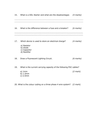 Ele exam part i sep 2006 | PDF