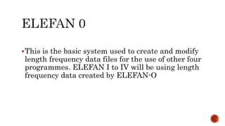 ELEFAN ICLARM EEFLAN I,II,III,IVEEFLAN 0 | PPT