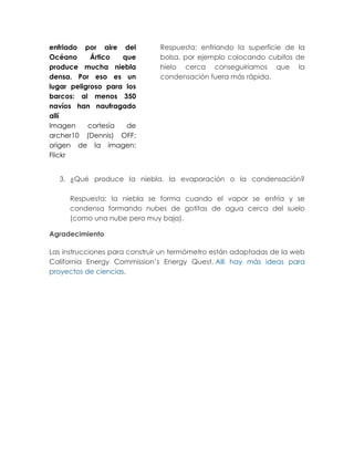 El efecto del calor | DOCX | Physics | Science