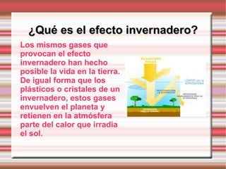 El efecto invernadero.mónica | ODP