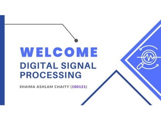 Digital Signal Processing | PPTX | Computing | Technology & Computing