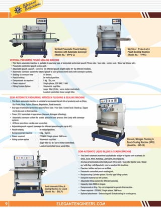 Elegant Eengineers, Nnoida, Pouch Packaging Machines | PDF