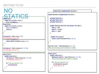 Elegant objects | PPTX | Programming Languages | Computing