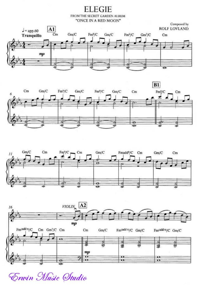 Elegie piano+violin | PDF