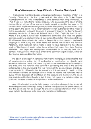 Elegy Written in a Country Churchyard | PDF | Poetry | Books and Literature