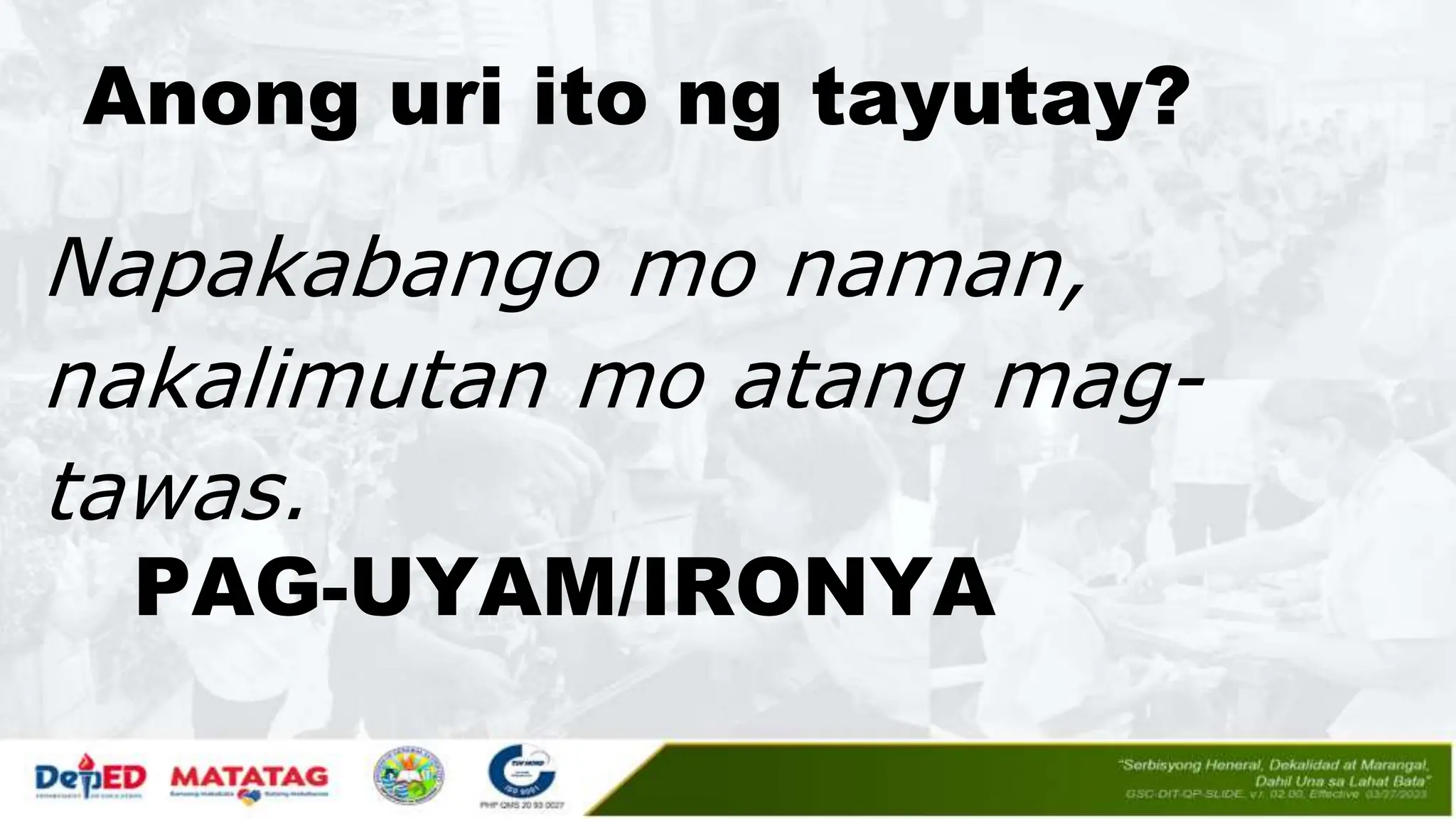 BANGHAY ARALIN SA BAITANG 9- ELEHIYA .pptx