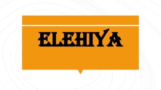 ELEHIYA, Kahulugan at mga Elemento 9 nito | PPTX