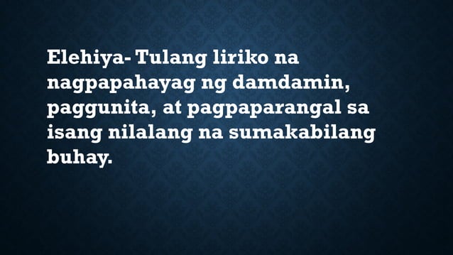 elehiya at an elemento ng elehiya .pptx