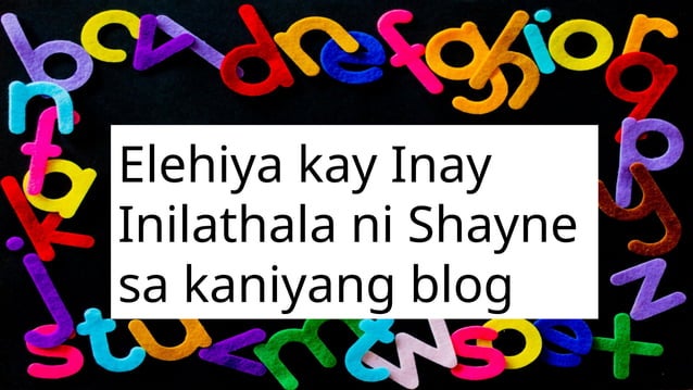Elehiya lesson and discussion Elehiya-para-kay-kuya | PPT