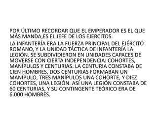 El ejercito romano y el legado de los romanos en la peninsula ibérica ...