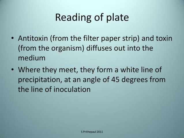 Elek test | PPTX | Medical Tests | Medical Health