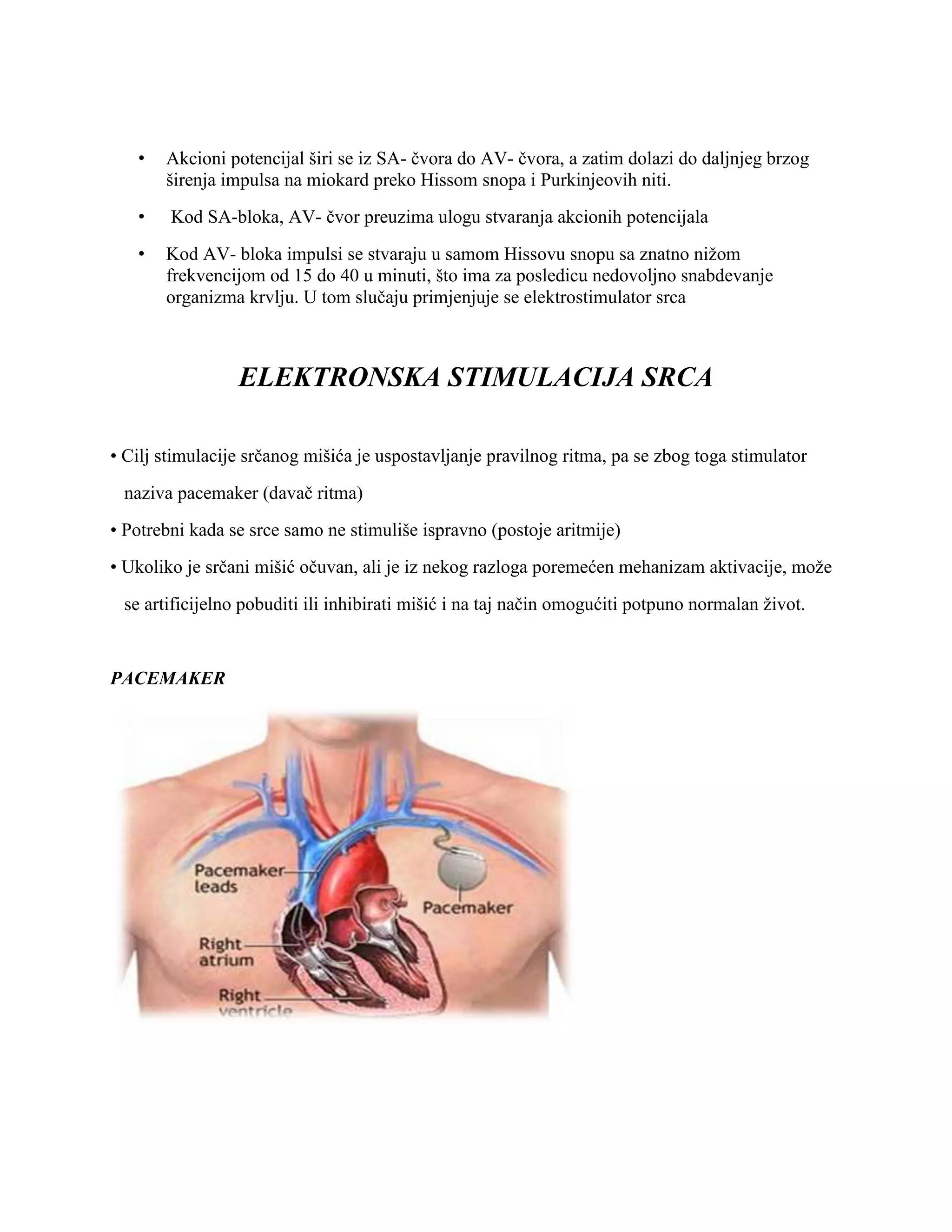Elektricna stimulacija srca | DOCX