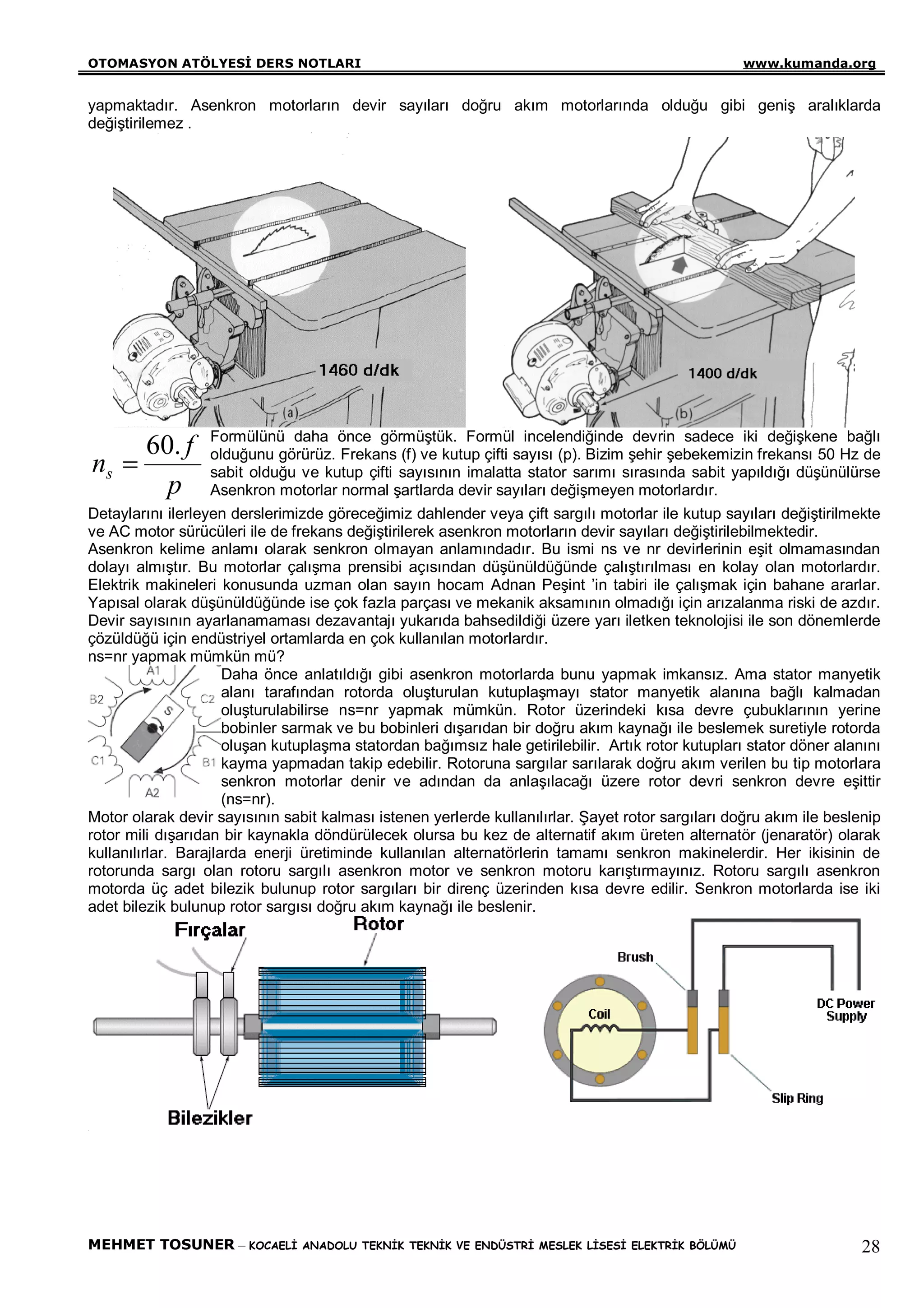 Elektrik Makinaları Ders Notum - Mehmet Tosuner - www.kumanda.org